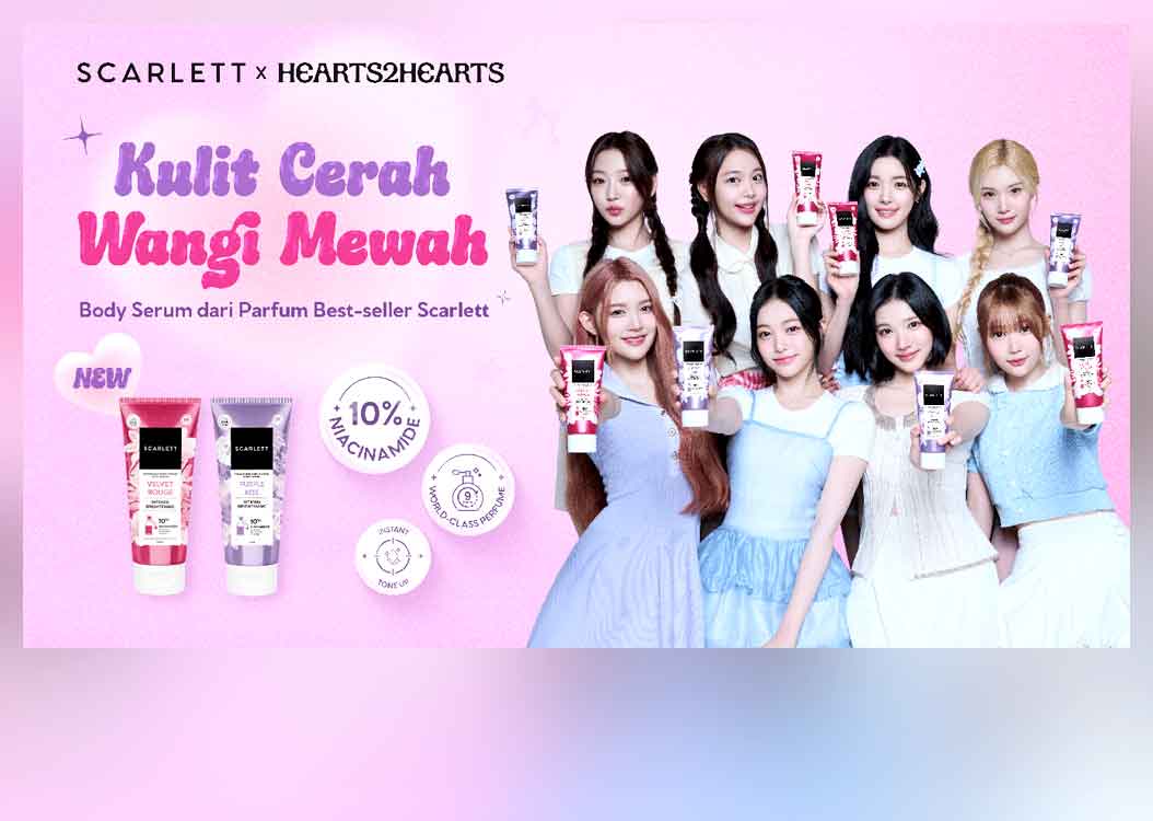Scarlett Gandeng Hearts2Hearts jadi Brand Ambassador - MarketTrack.ID
